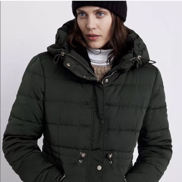Zara | Jackets & Coats | Zara Down Filled Puffer Jacket Coat Brand New ...